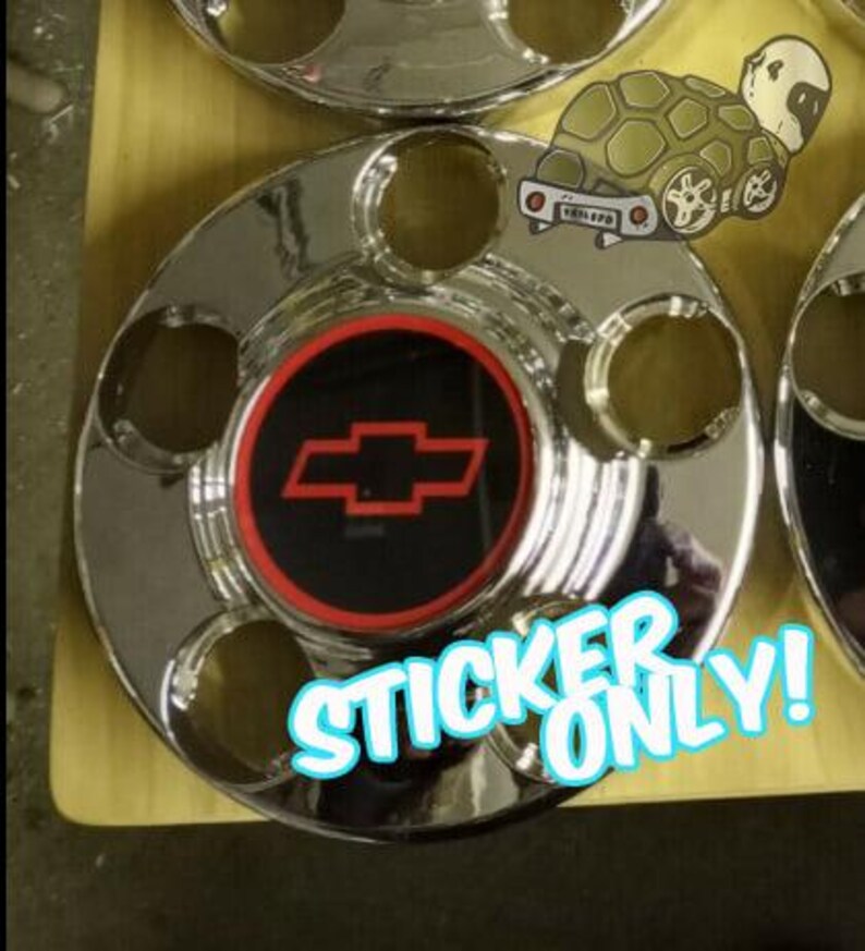 Chevy Black/red Center Cap Vinyl Decals Tahoe Silverado 2.2" - Etsy