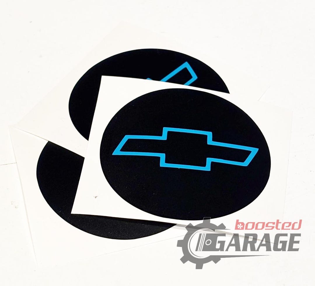 Chevy Black/blue Center Cap Vinyl Decals Tahoe Silverado 2.2" - Etsy