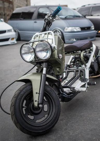 Honda Ruckus Blade Moto Low Profile Fender ABS Plastic Black - Etsy