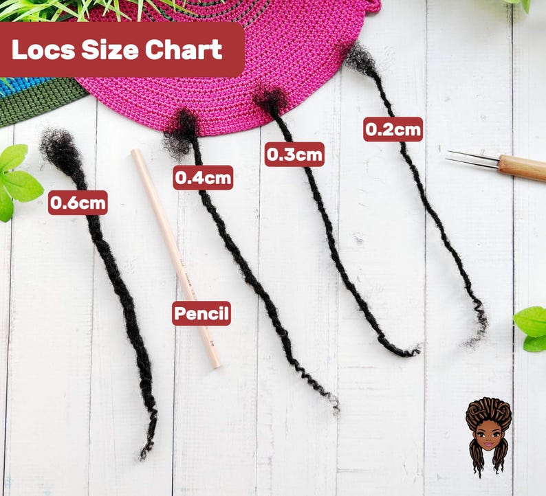 Handmade 0.2cm Sisterloc Extensions: 100% Human Hair, Curly Ends - Etsy