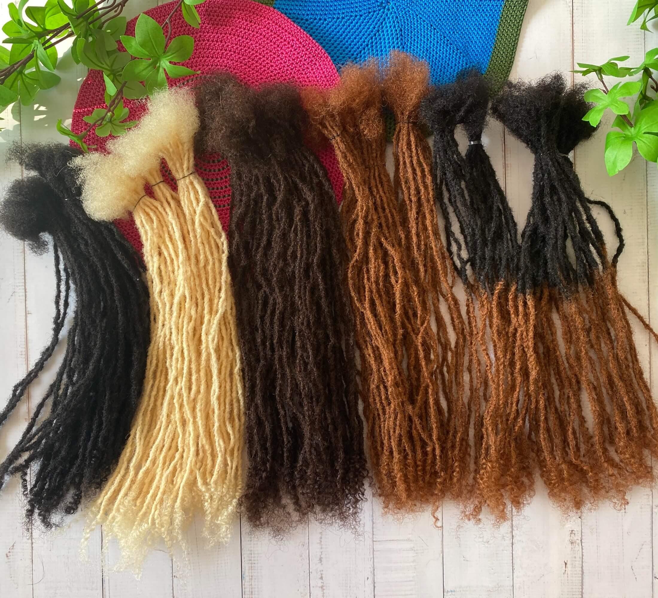 Micro Loc Extensions With Curly Ends 0.2cm Human Hair Dreadlock ...