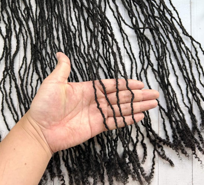 Sisterlocks Clip-in Extensions: 100% Human Hair, Easy Install (0.2cm ...