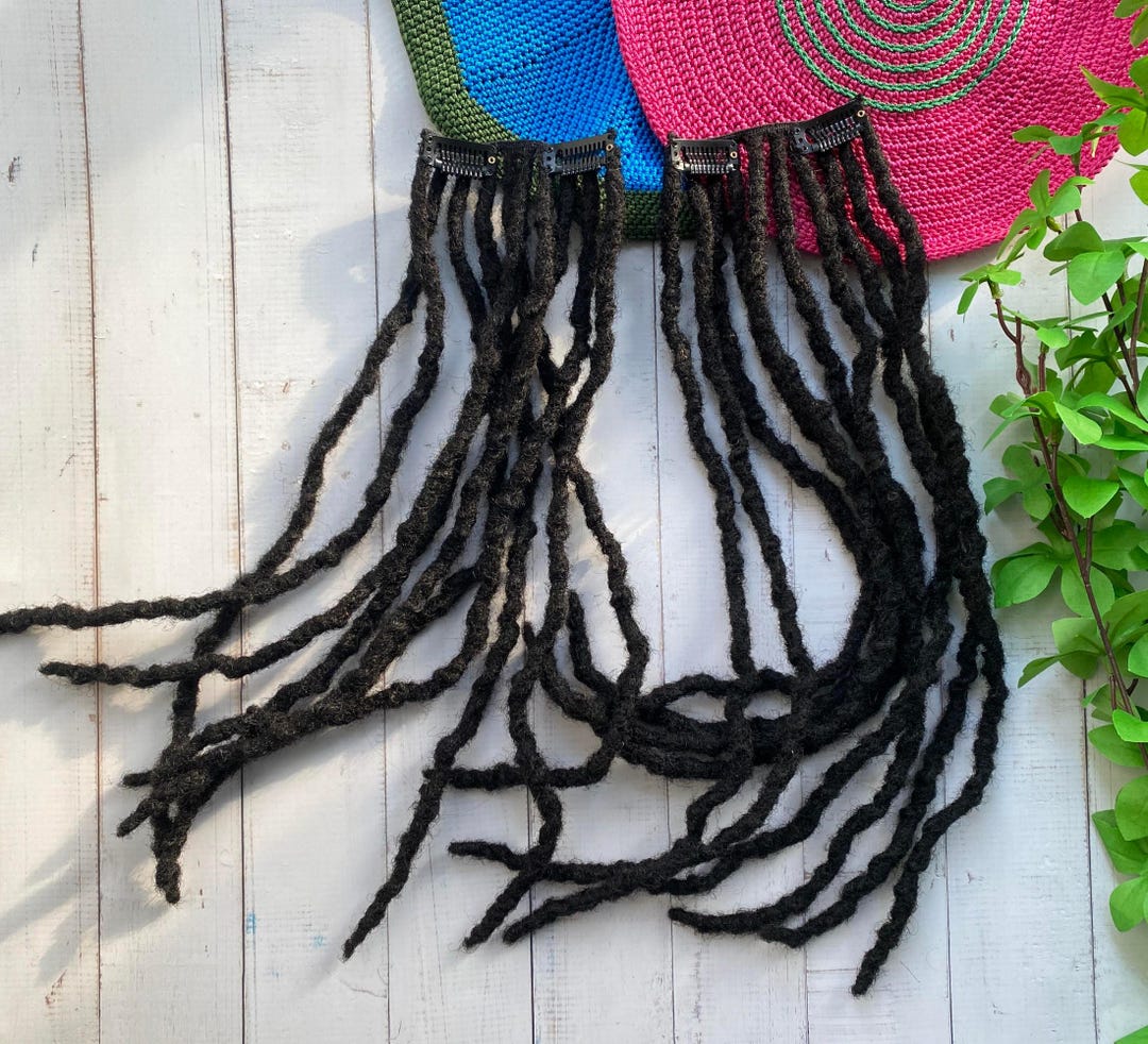 Clip-in Human Hair Textured Loc Extensions - Anwi Style - 10 Locs - Etsy