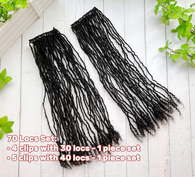 Sisterlocks Clip-in Extensions: 100% Human Hair, Easy Install (0.2cm ...