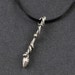 Earth Wand Magic Wand Sterling Silver on Sterling Silver Box Chain or ...