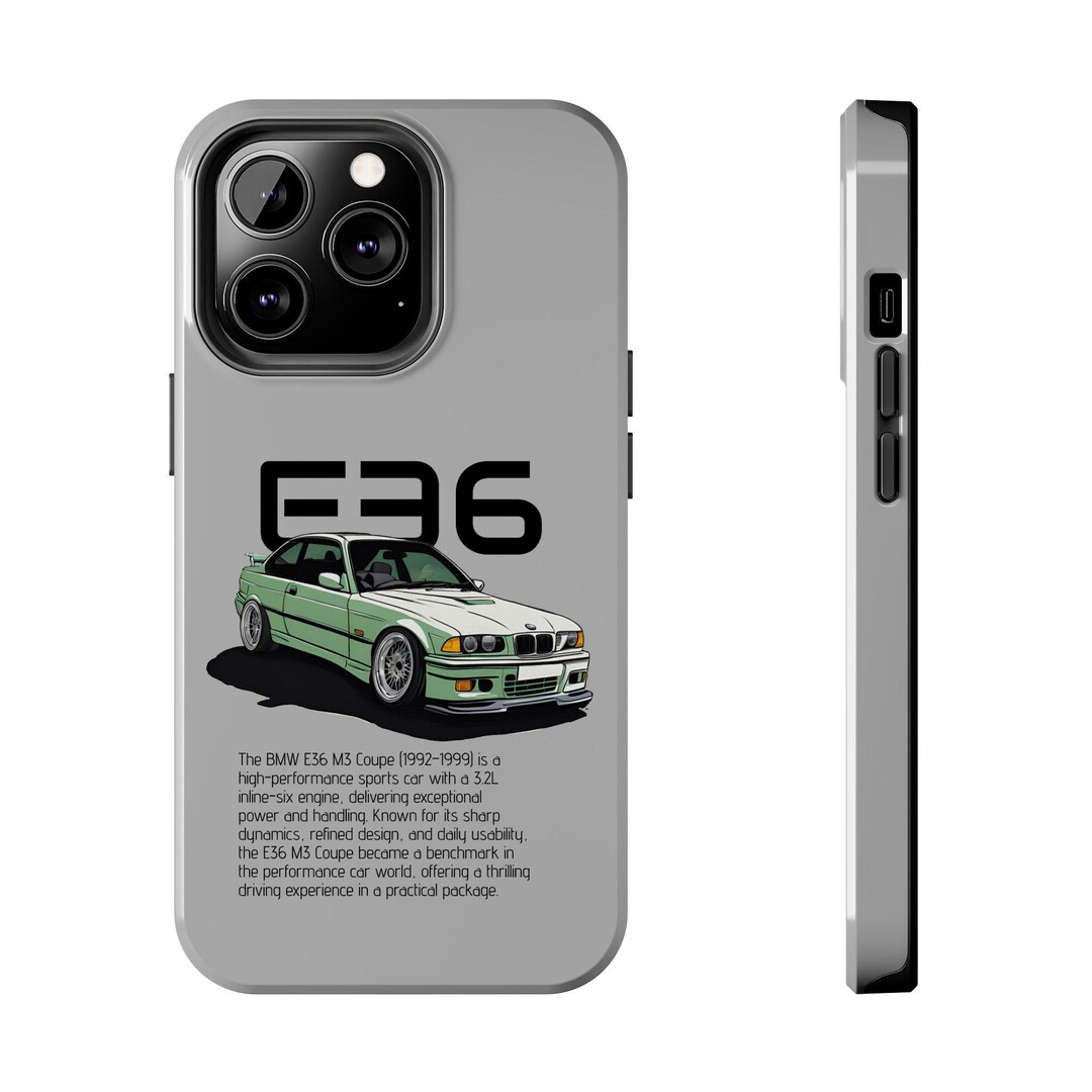 BMW E36 M3 Car Enthusiast Phone Case, Automotive Gift, Car Lover ...