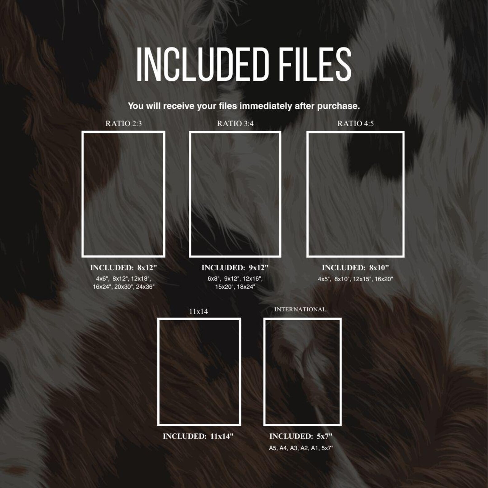 Cow Print Poster Set: Cowboy Nursery, 3 Piece Wall Art (digital ...