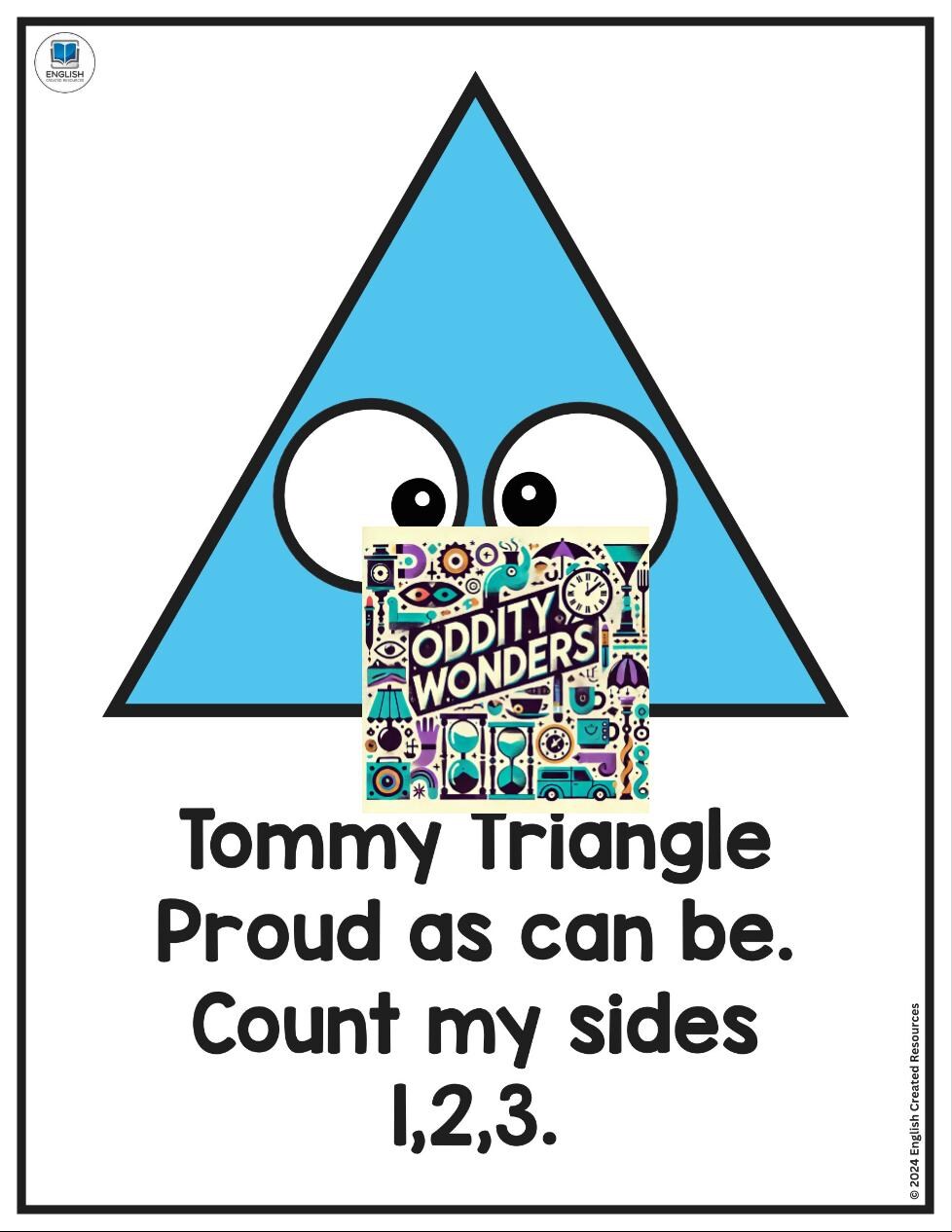 2D Shape Poems Book - Shapes Learning Posters Educational Preschool ...