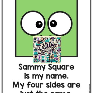 2D Shape Poems Book - Shapes Learning Posters Educational Preschool ...