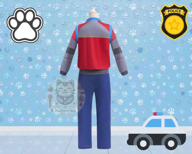 Paw Patrol Ryder Cosplay Outfit – Two-piece Long Sleeve Set for Kids ...