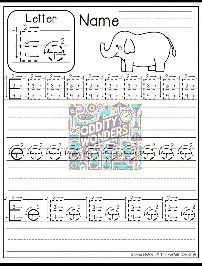 A-Z Handwriting Packet – No-prep Alphabet Writing Practice (26 Pages ...