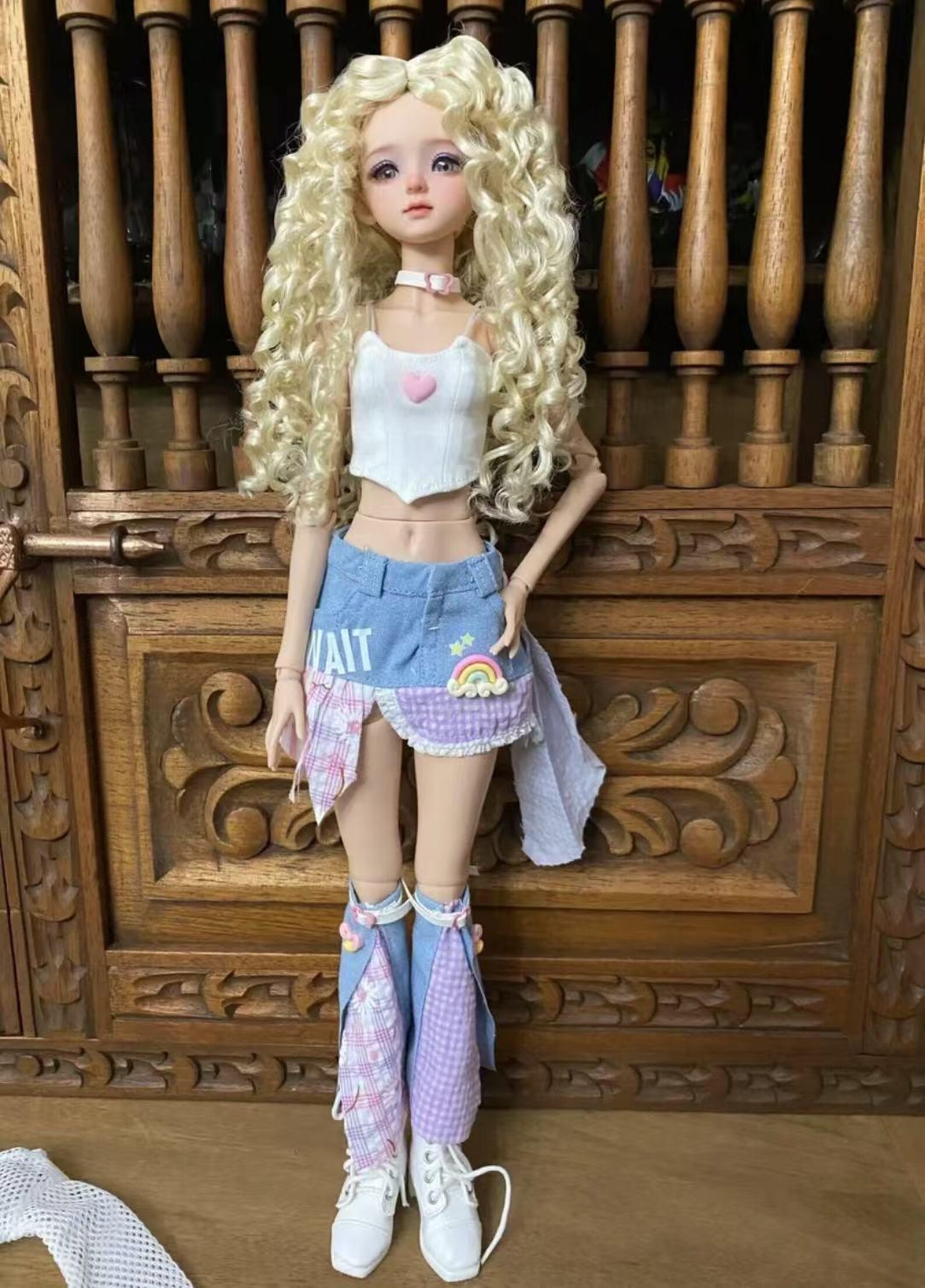 1/4 BJD Fullset Yaya Rebel Girl | Y2K Pink Aesthetic BJD Doll Posable ...