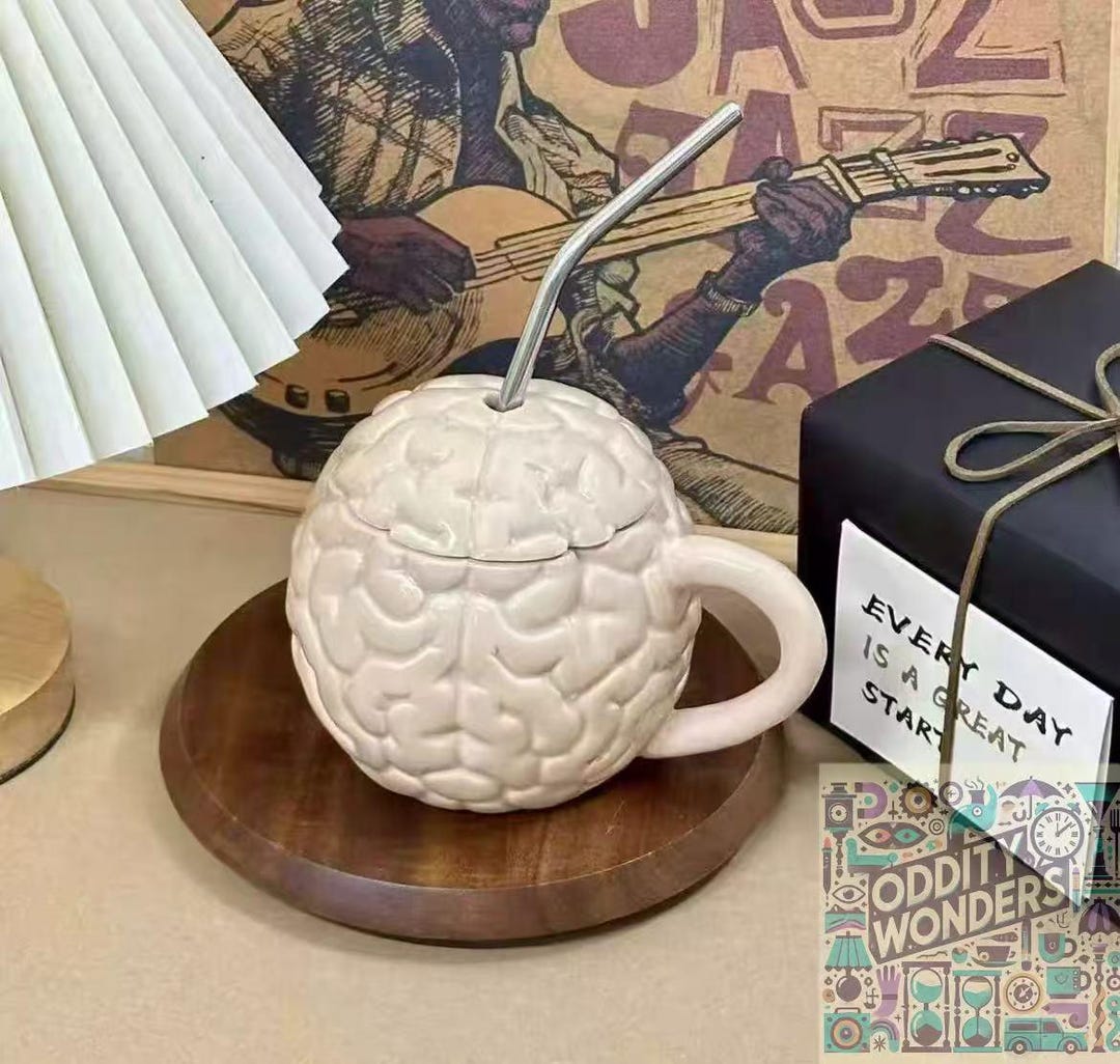 Creepy Brain Ceramic Mug–horror-themed Gag Gift (450ml)|quirky ...