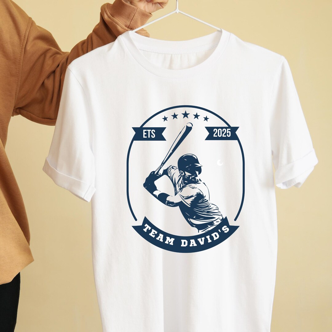 Custom Baseball Team T-shirt - Comfort Color Shirt, Personalized Tee ...