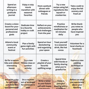 Monthly Self-care Bingo - Etsy