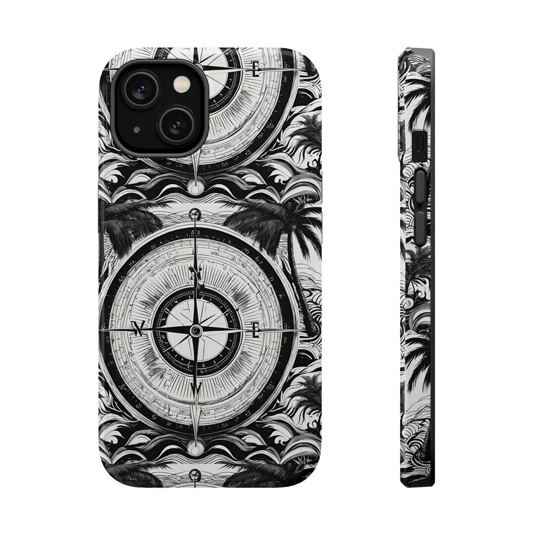 Palm Trees Compass Magnetic Tough Cases, Phone Cases, Protective Covers ...