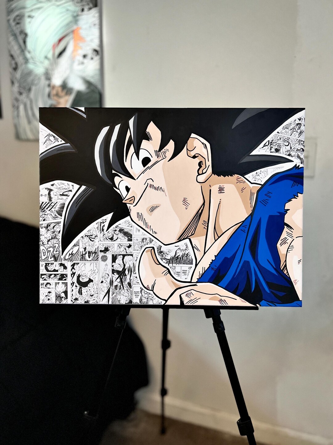 Goku Dragon Ball Z Painting – Hand-painted Acrylic Anime Art - Prints ...