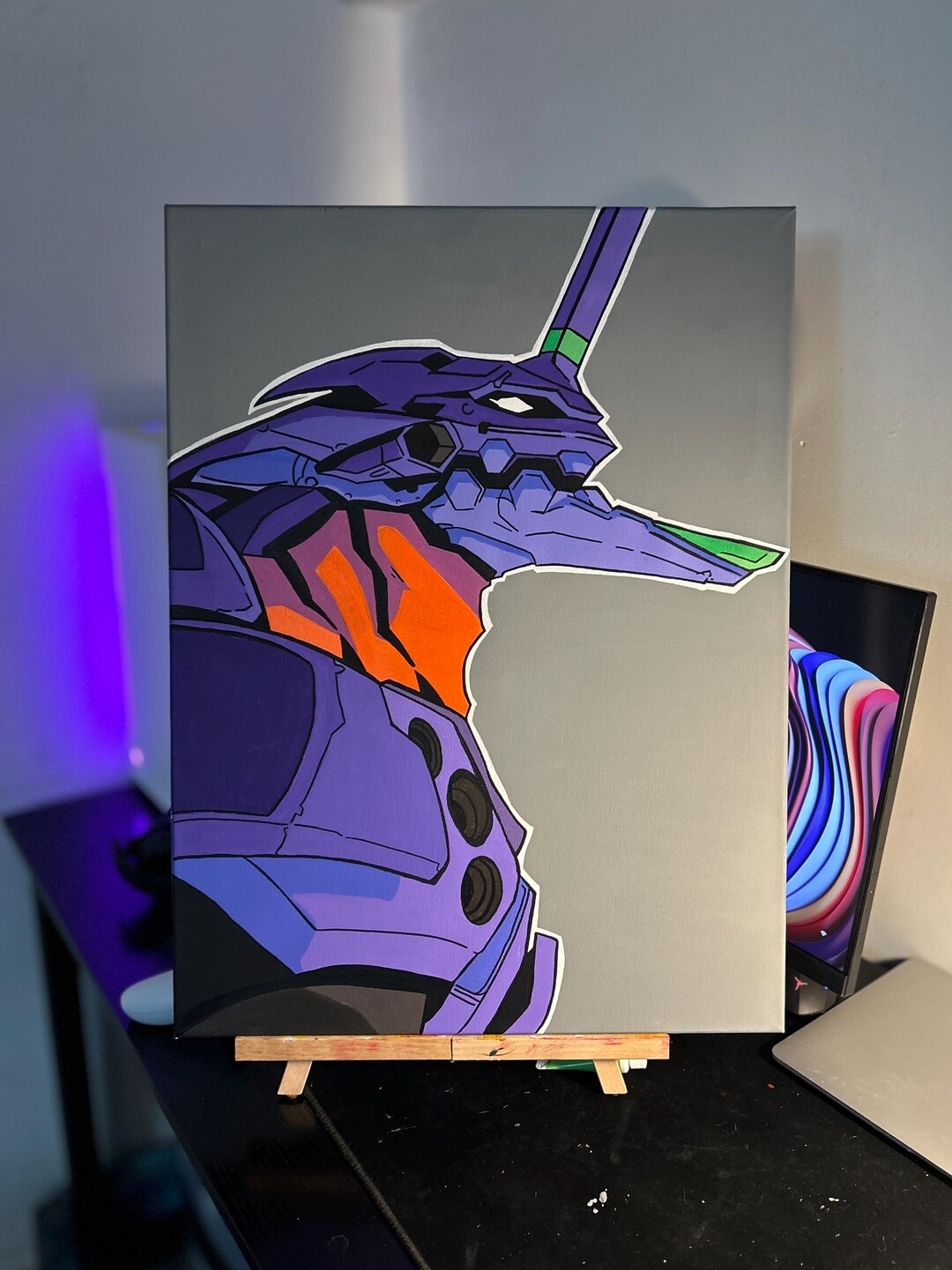 Evangelion EVA-01 Paintings - Etsy