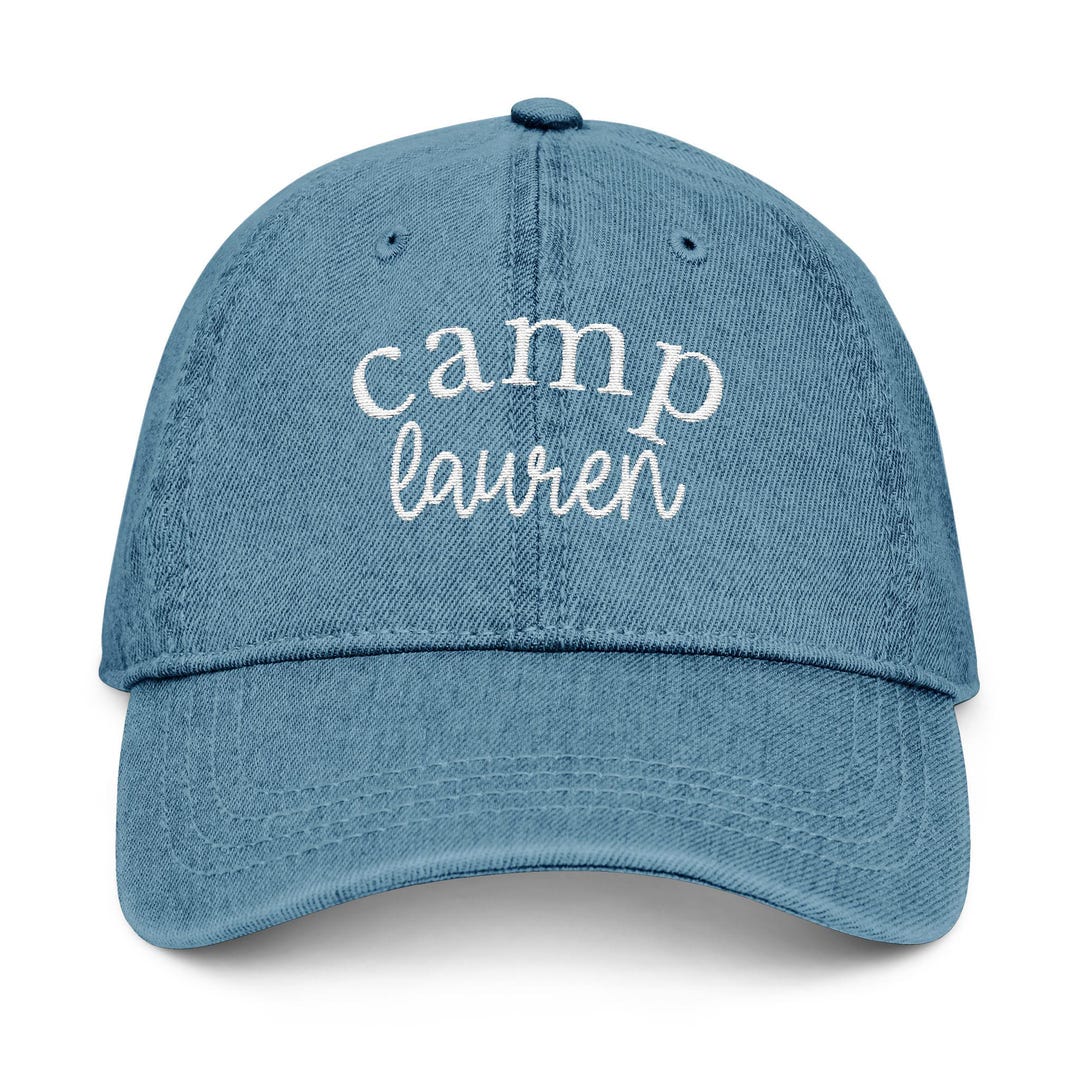 Custom Embroidered Camp Bach Hat | Bride & Bridesmaid Hats for Camp ...