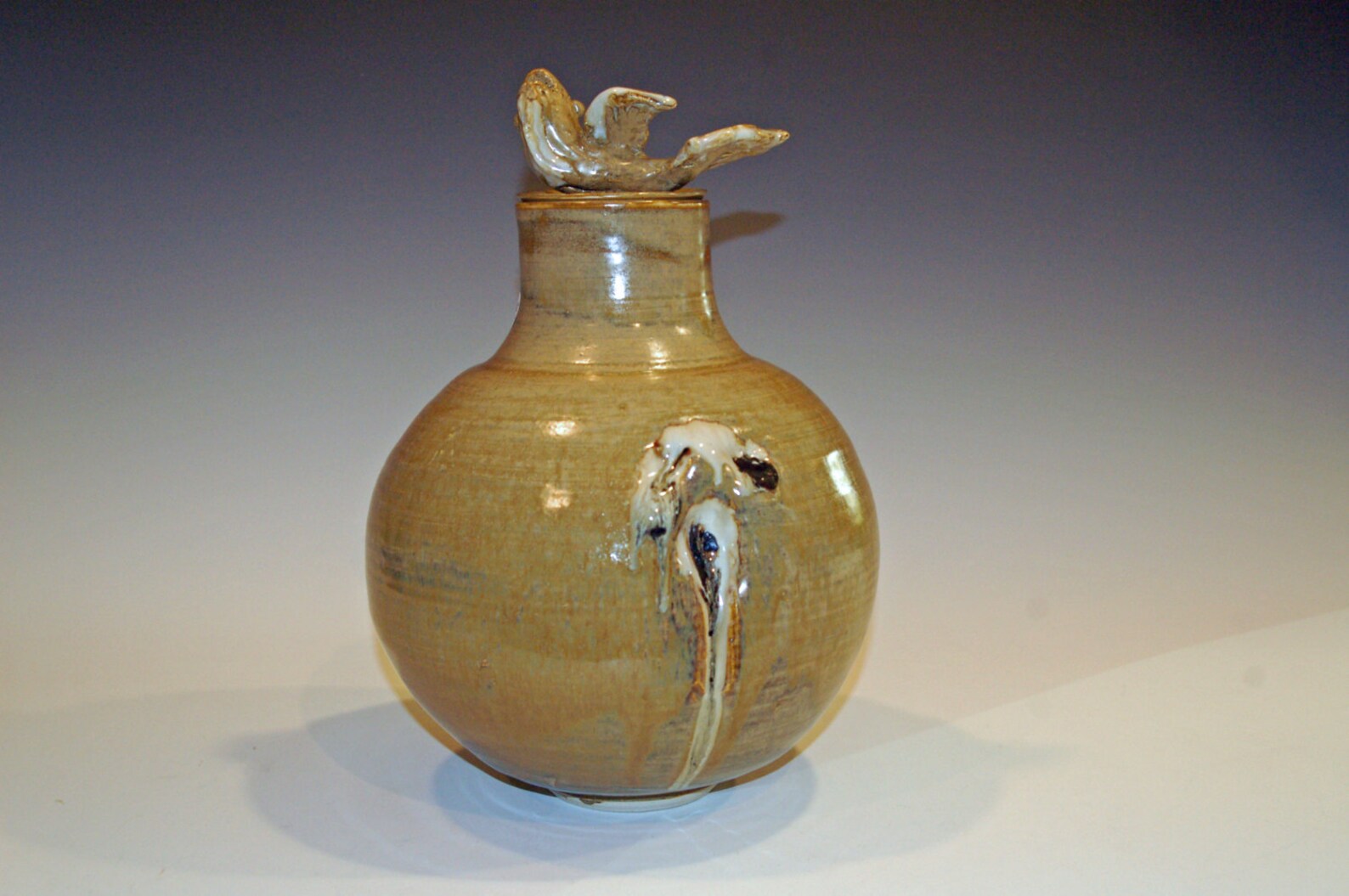 Pottery Jar With Lid, Fish Sculpture, Ceramic Jar, Home and Living ...