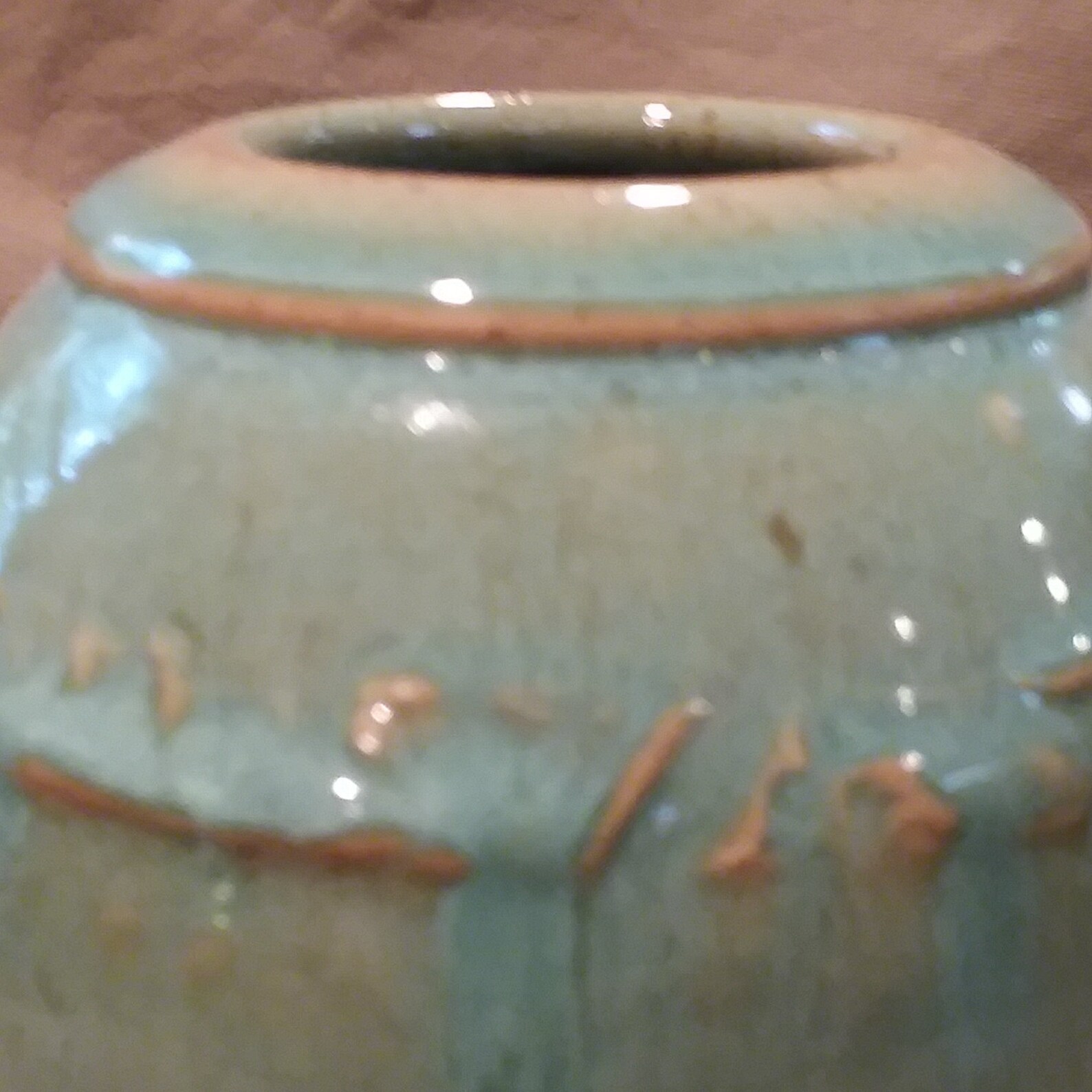 Ceramic Vase Green Pottery Vase Home and Living Flower - Etsy