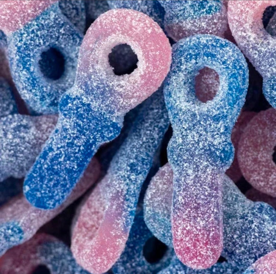 Swedish Sour Bubblegum Dummies: Fizzy Pacifier Gummies - Etsy
