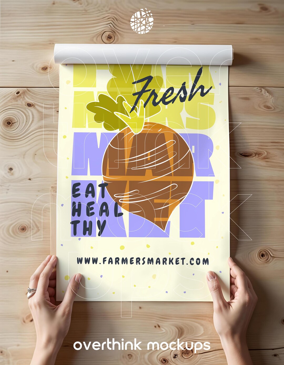 A Paper Print With Hands Mockup, Paper Print Mockup Showed by Hands ...
