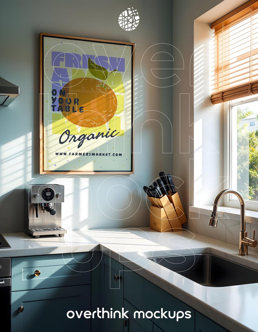 Kitchen Countertop Mockup, Vertical Frame Mockup, İnterior Frame Mockup ...