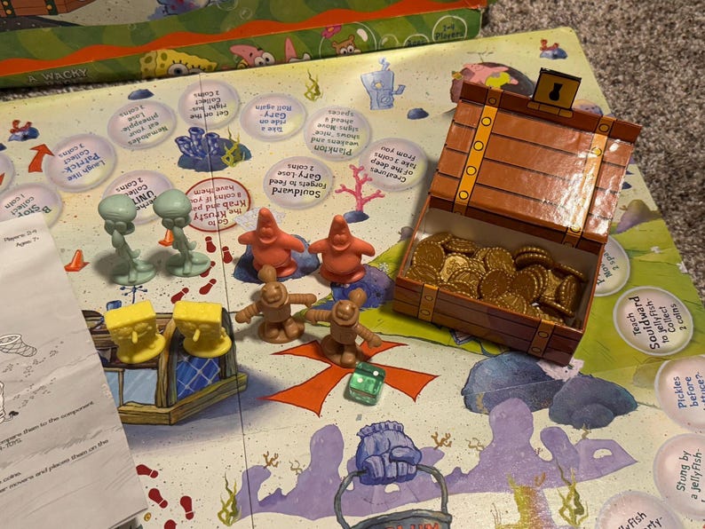 Spongebob Squarepants Board Game - Etsy