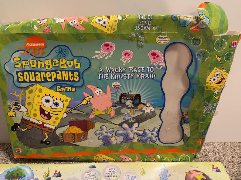 Spongebob Squarepants Board Game - Etsy