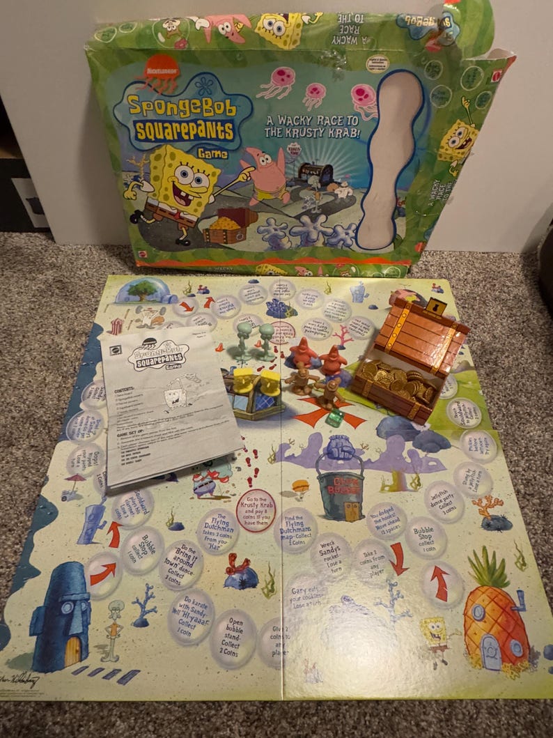 Spongebob Squarepants Board Game - Etsy