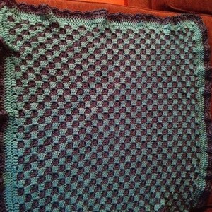 Checkerboard Baby Afghan - Etsy