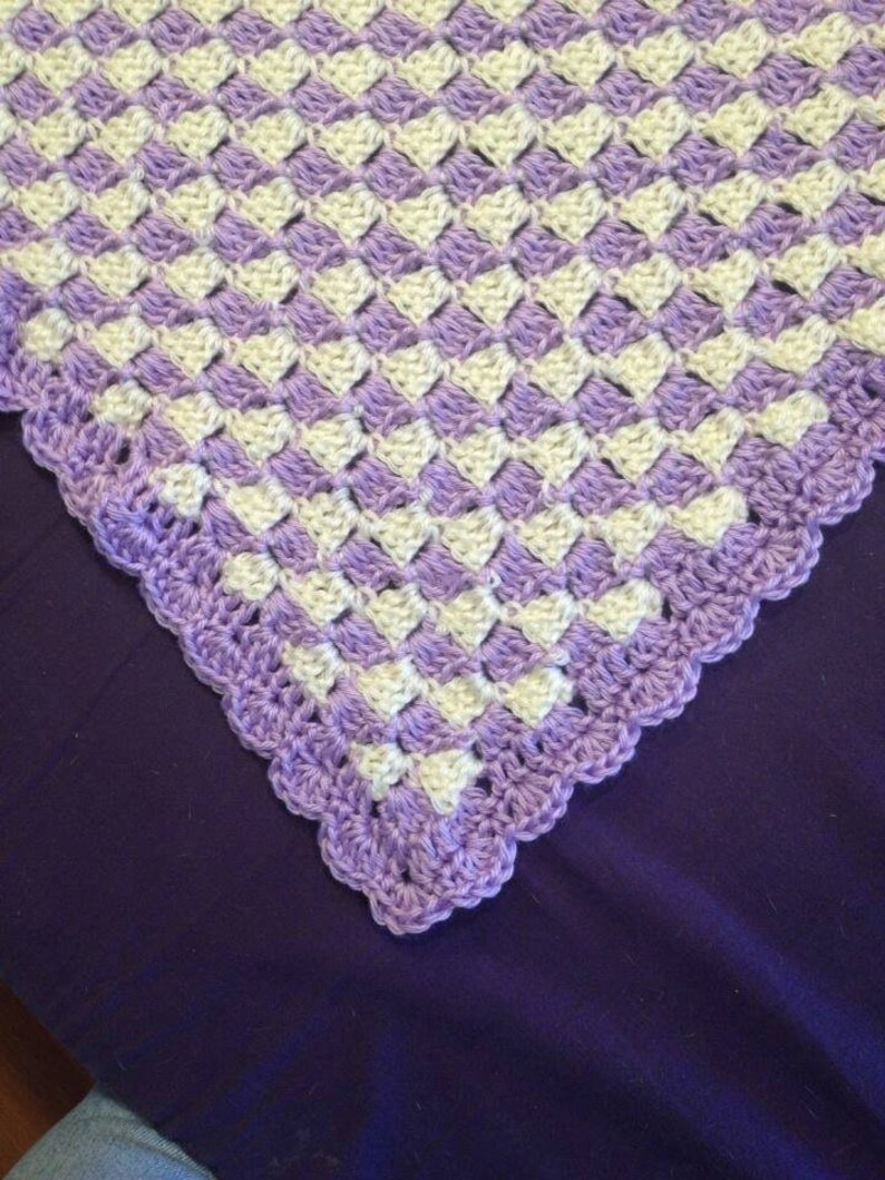 Checkerboard Baby Afghan - Etsy
