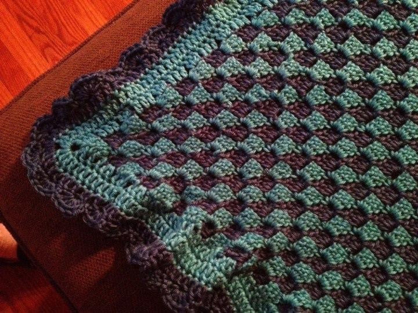 Checkerboard Baby Afghan - Etsy