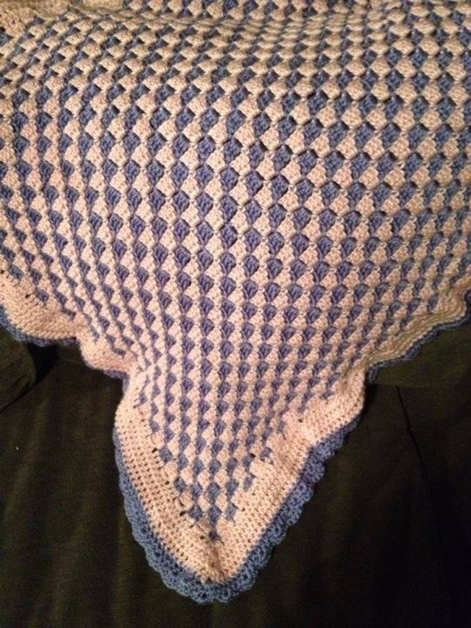 Checkerboard Baby Afghan - Etsy