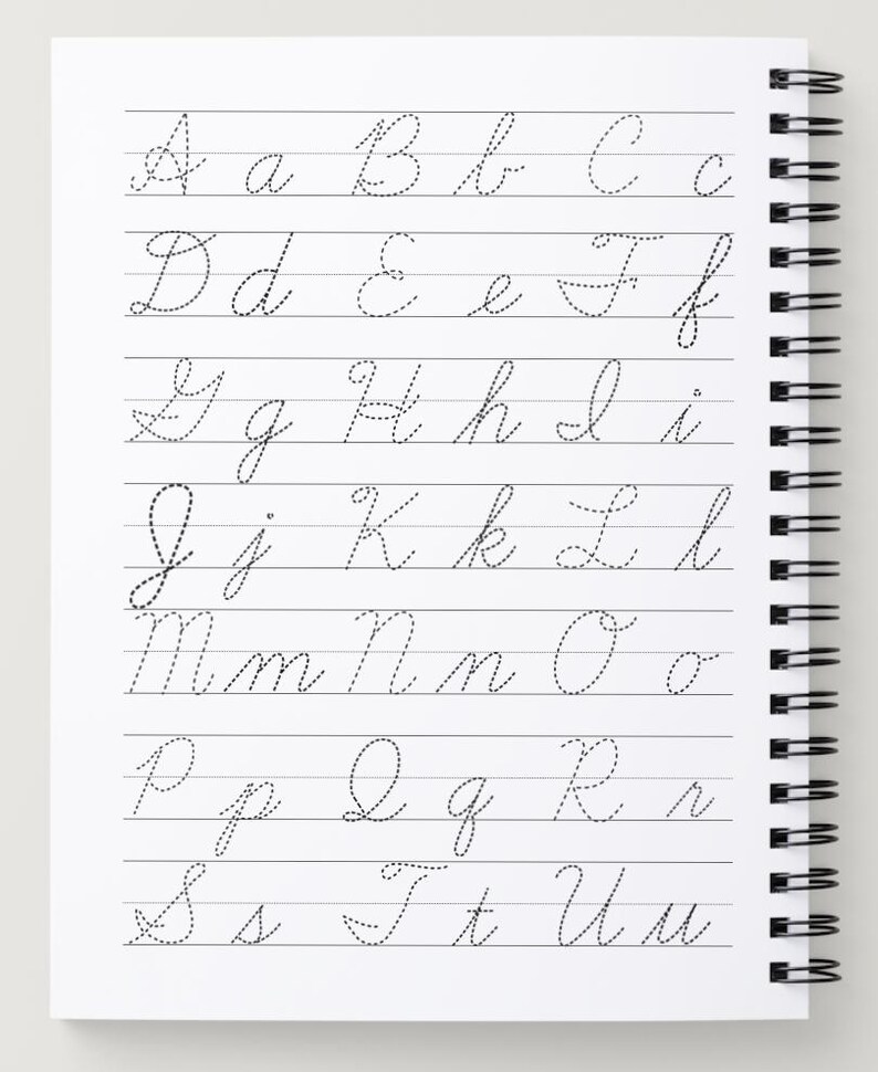 Cursive Coloring Book: Tracing and Copying - Etsy