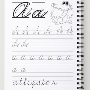 Cursive Coloring Book: Tracing and Copying - Etsy