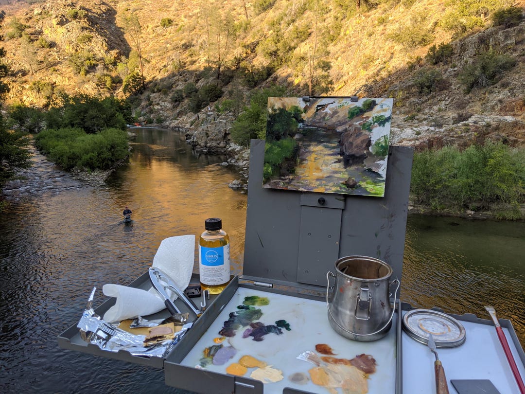 Kern River at Sunset Original Oil Painting Landscape - Etsy