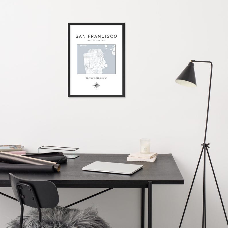 Custom City Map Poster | Personalized Map Print | Any City Wall Art ...