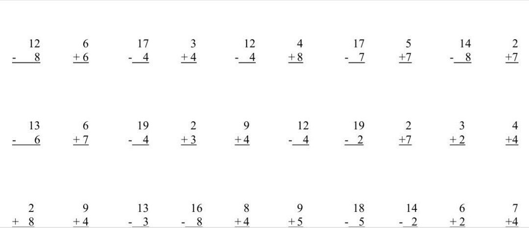 Math Speed Test Printouts - Etsy