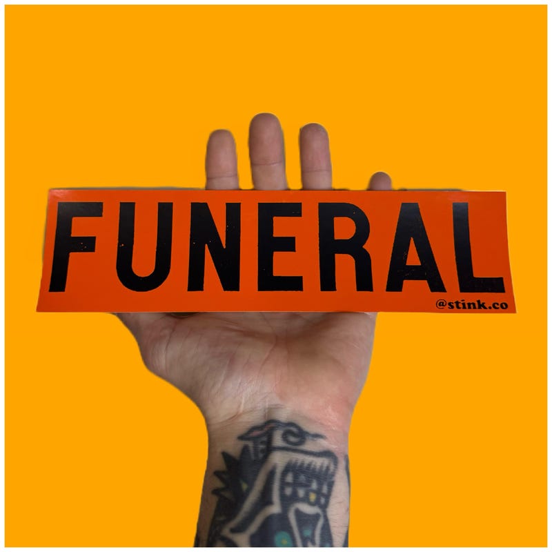 Funeral Humor Stickers - Etsy