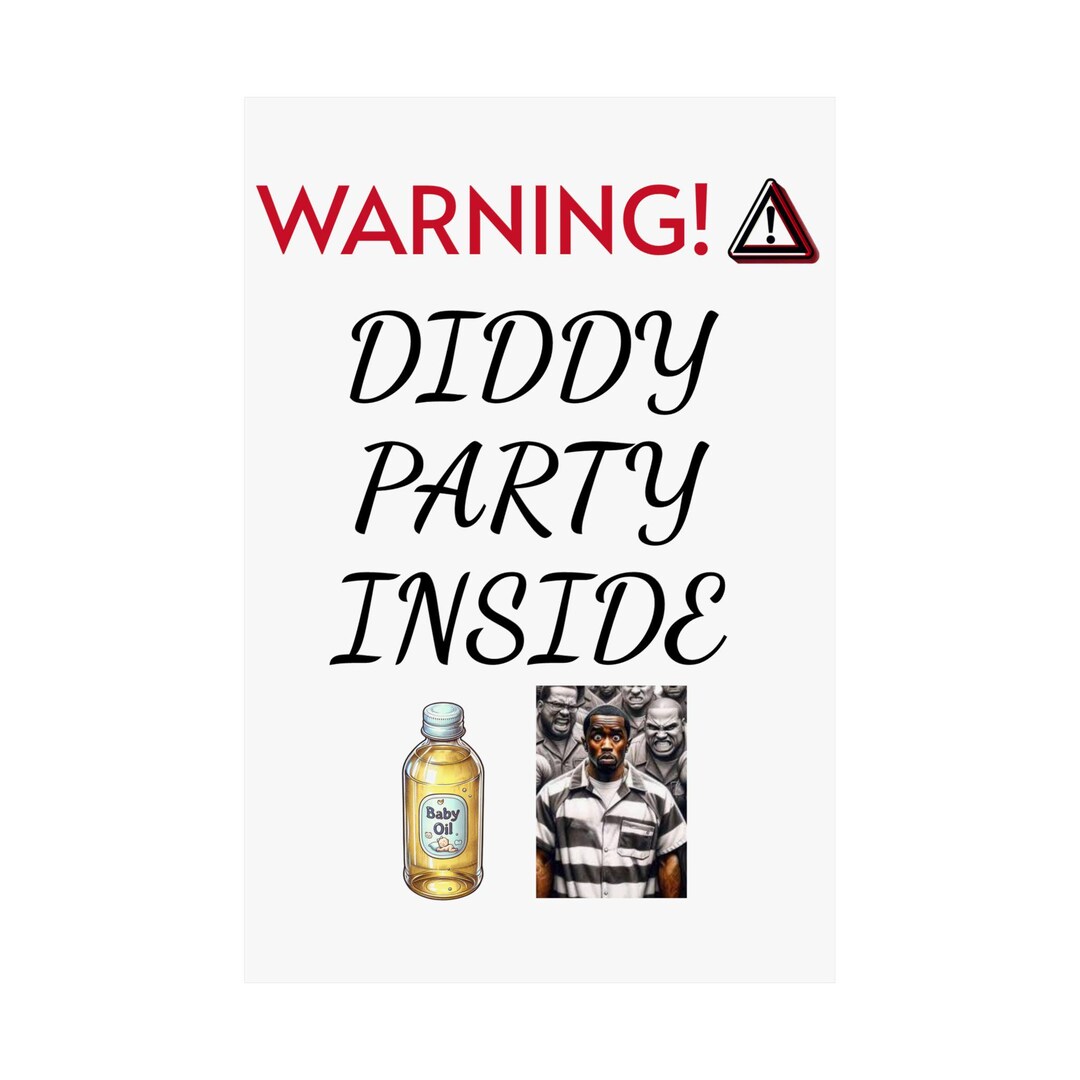 Poster, Funny Teen Poster P Diddy Wall Decor, Satin Poster Print ...