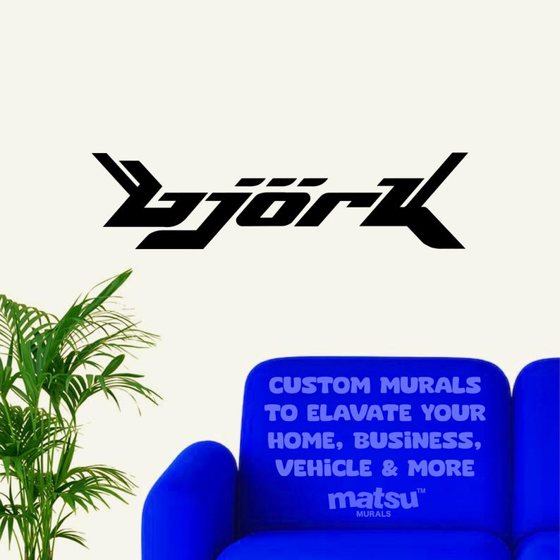 Bjork Wall Decal + Free Sticker Pack - Etsy