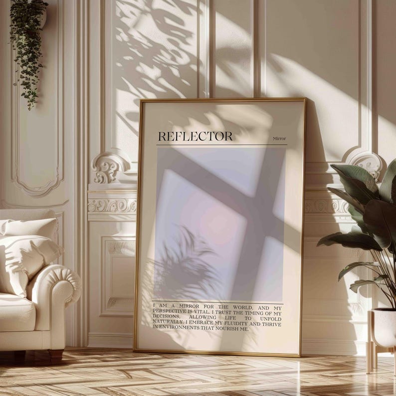 Human Design REFLECTOR Aura Poster Print - DIY Spiritual Decor Unlock ...