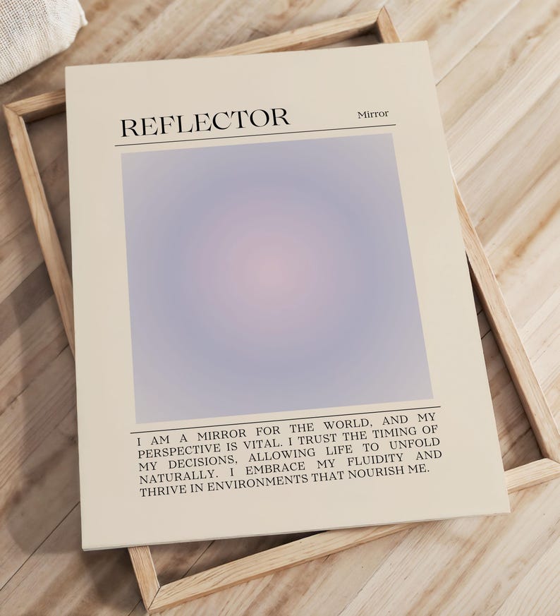 Human Design REFLECTOR Aura Printable | Digital Download Affirmation ...