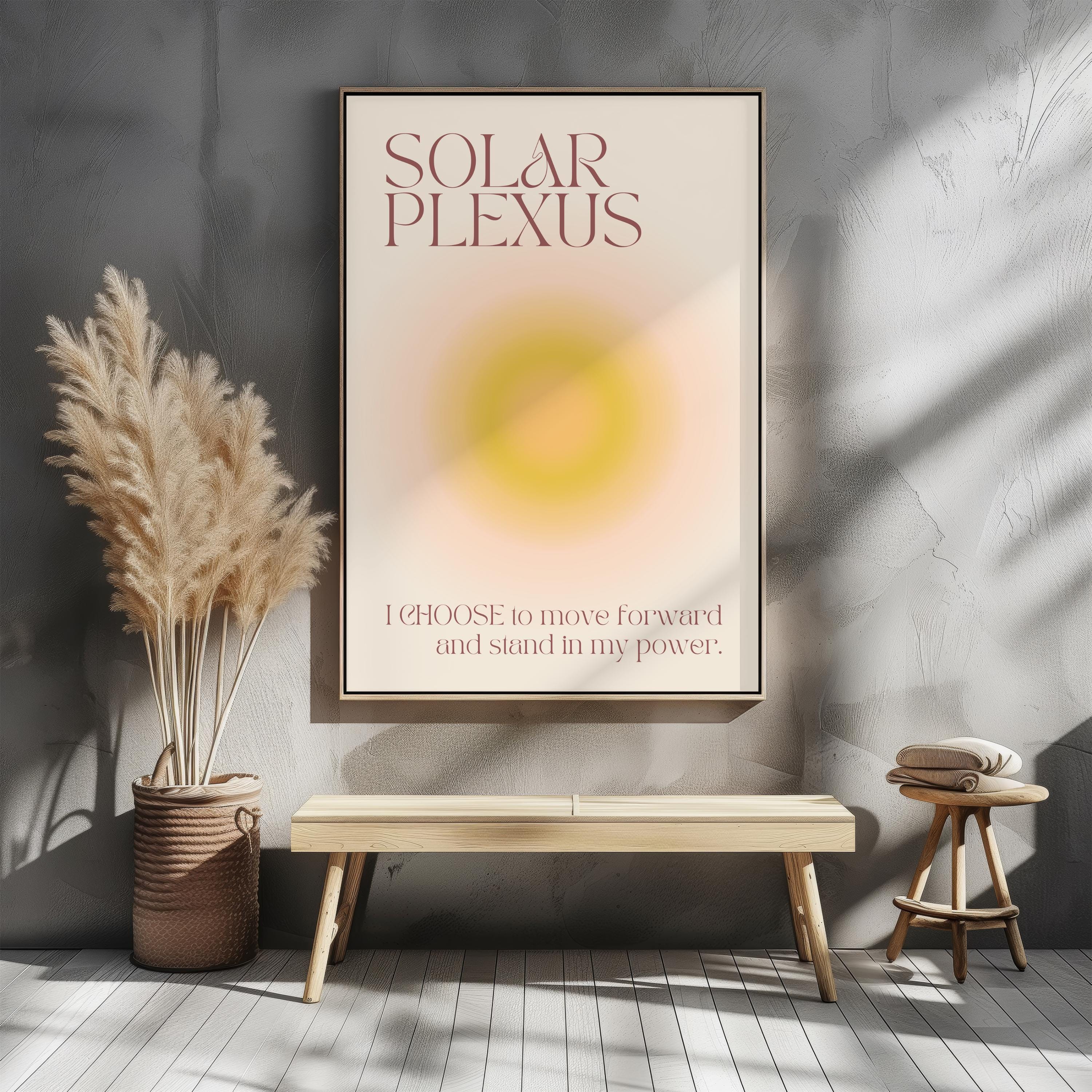 Printable Solar Plexus Chakra Affirmation Poster. Daily Affirmative ...