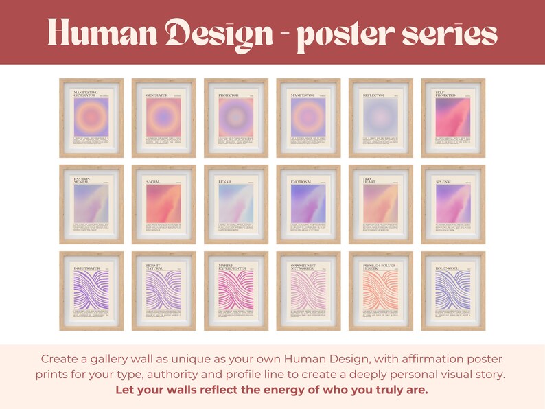 Human Design Type MANIFESTOR Printable Wall Art Aura Poster for Daily ...