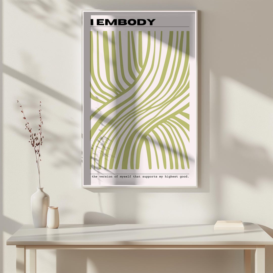 Home Gym Spa Self Care & Wellness Space Decor - Printable Motivational ...