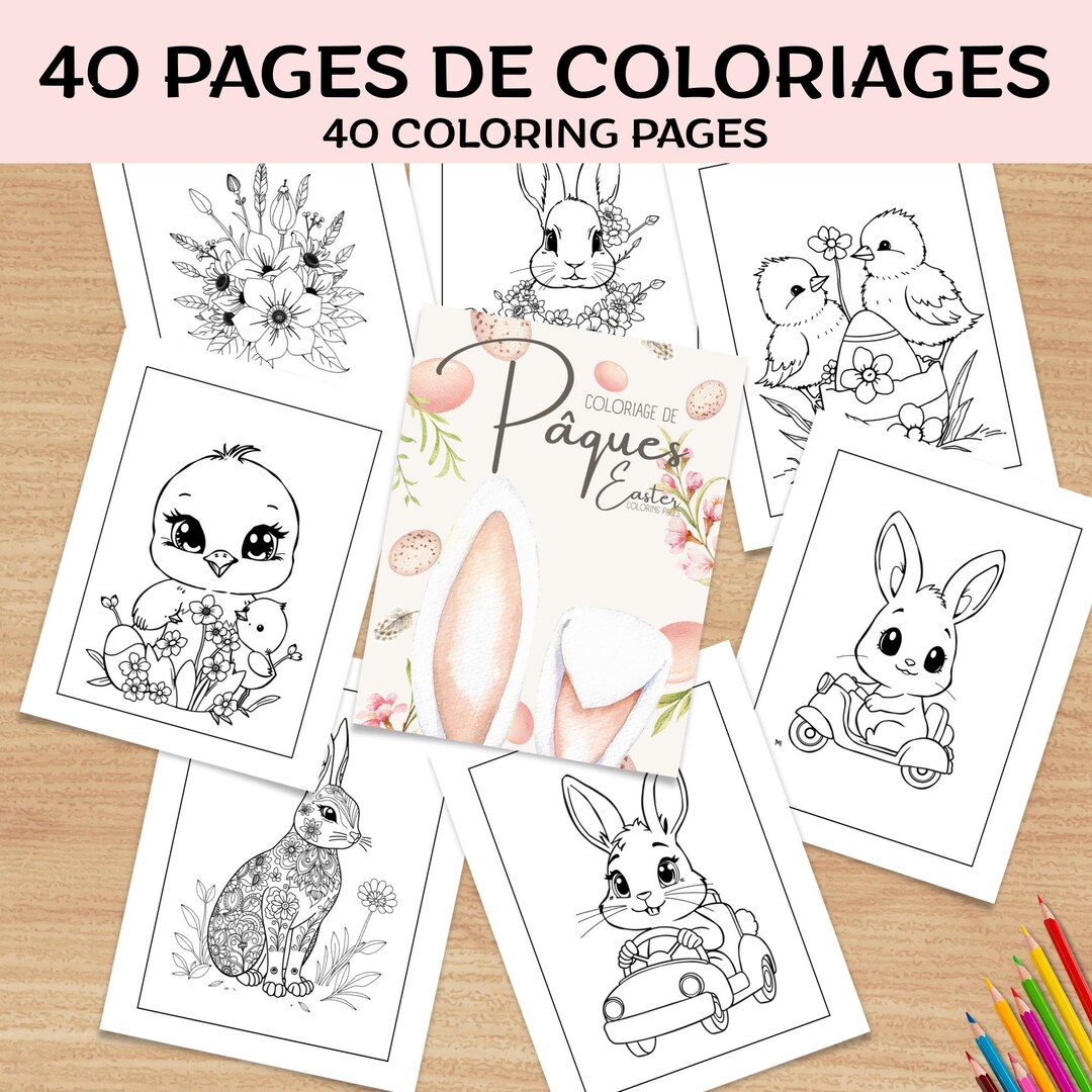 Easter Coloring Pages: 40 Easter Coloring Pages for All Ages - 40 ...