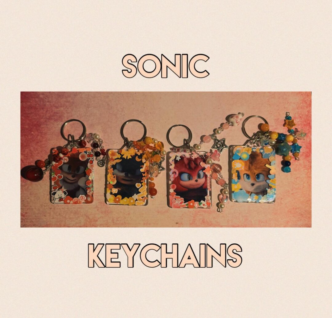 Sonic Keychains | Bag/keys - Etsy